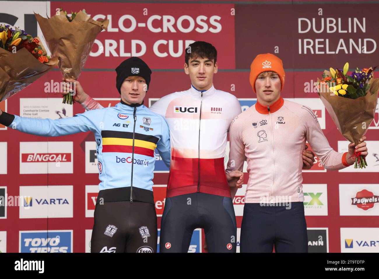 Dublin, Irland. November 2023. Der belgische Arthur Van den Boer, der Italiener Stefano viezzi ...