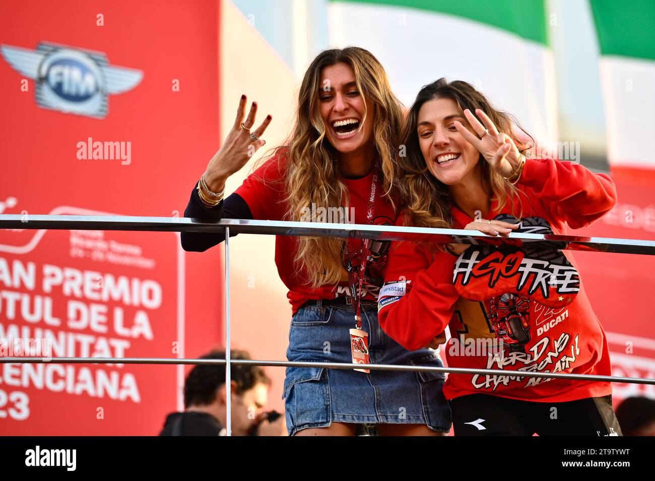 Valencia, Spanien. November 2023. Domizia Castagnini Freundin von ...