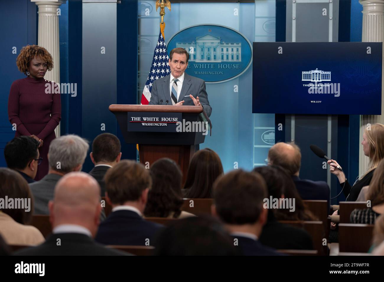 NSC-Koordinator für strategische Kommunikation John Kirby nimmt am 27 ...
