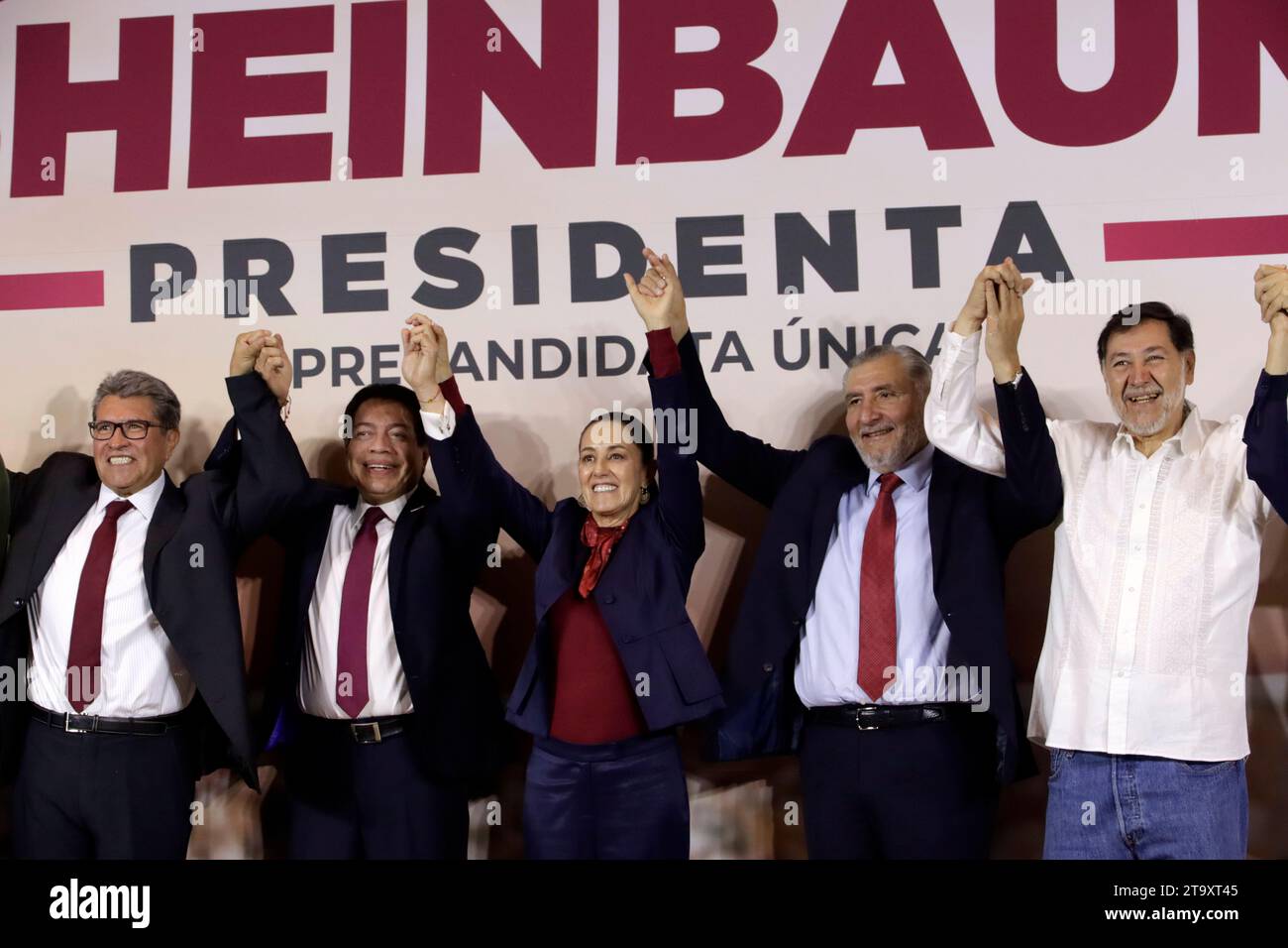 Mexiko-Stadt, Mexiko. November 2023. Claudia Sheinbaum, die einzige ...