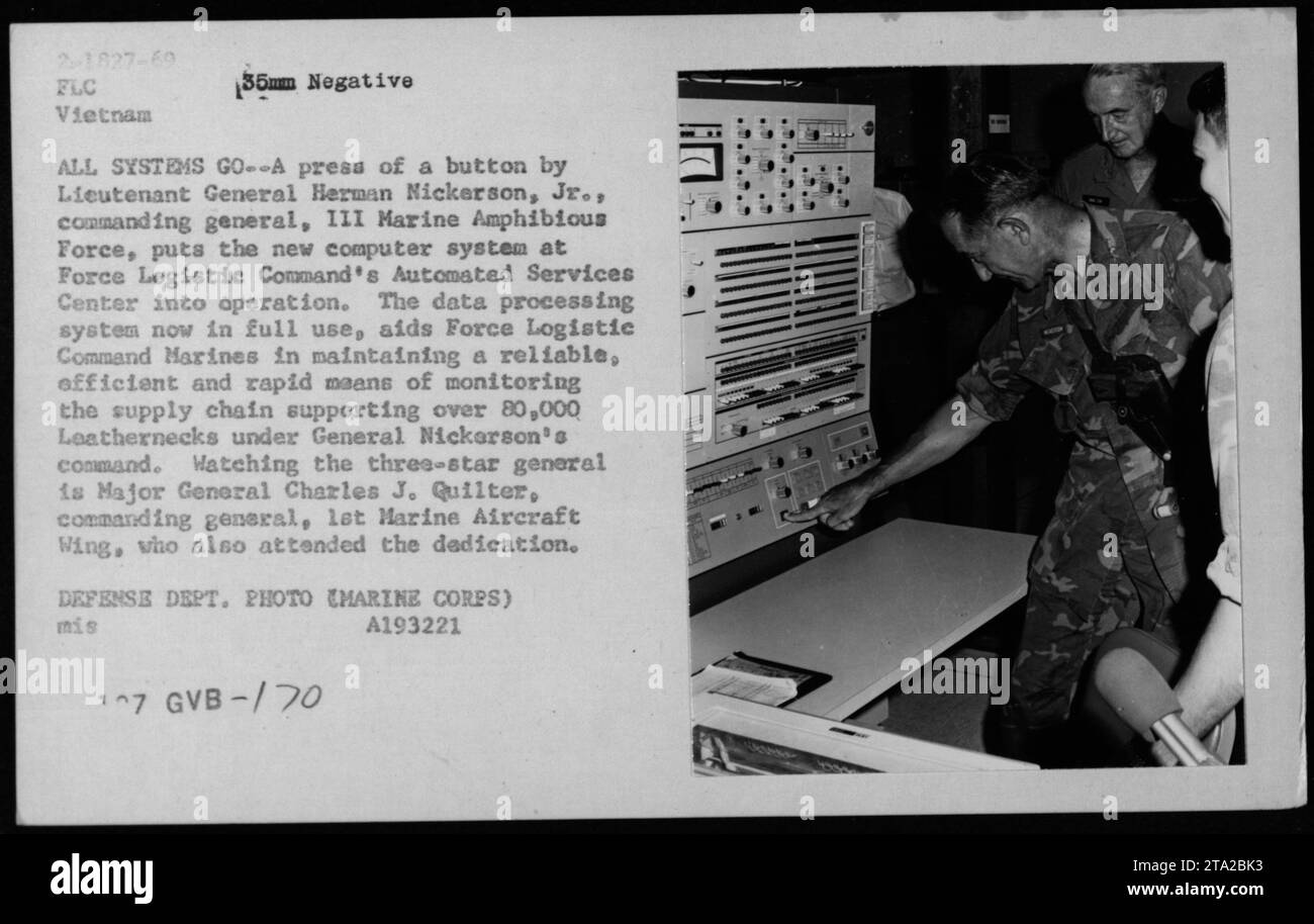 Generalleutnant Herman Nickerson Jr. aktiviert 1969 ein neues ...