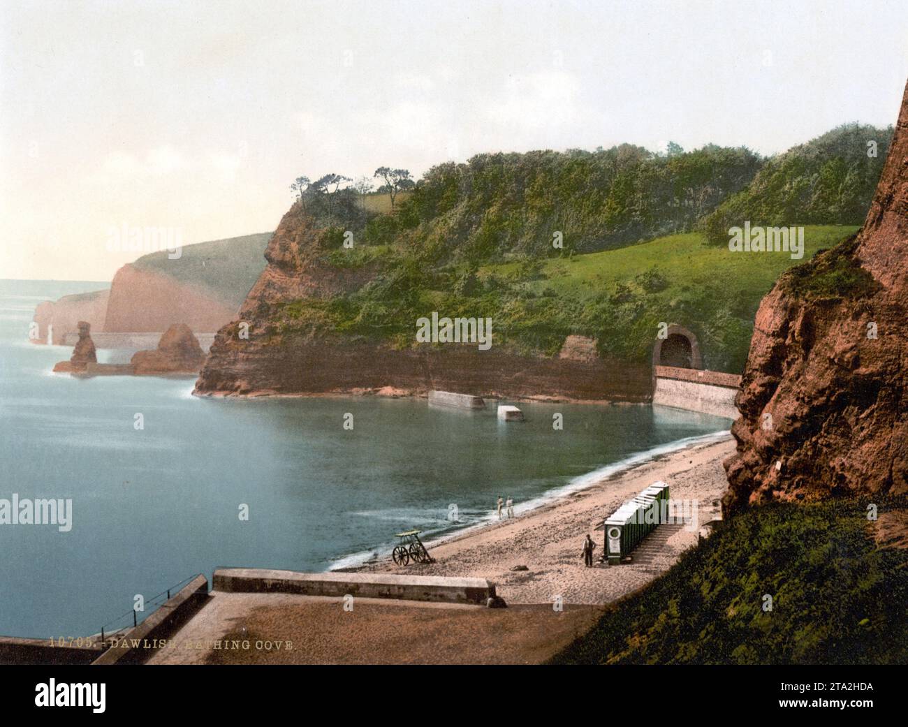 Strand von Dawlish, Kleinstadt an der Südküste von Devon, Südengland ...
