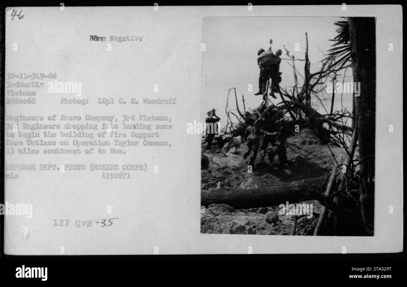 Ingenieure der Bravo Company, 3rd Platoon, 3rd Engineers, fallen am 29 ...