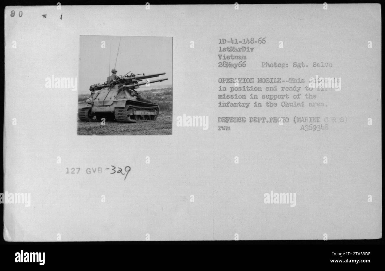 Ein Foto, das am 28. Mai 1966 während der Operation MOBILE in der ...