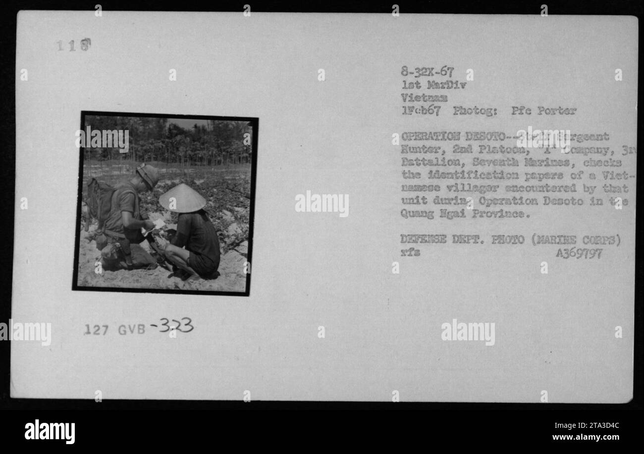 Staff Sergeant Hunter vom 2. Zug der Kompanie I, 3. Bataillon, 7 ...