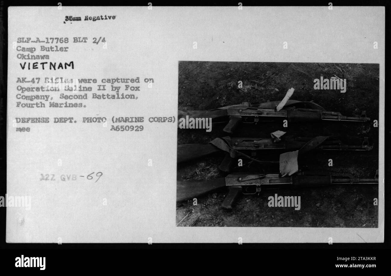 Fox Company, Second Battalion, Fourth Marines, eroberte 1968 während ...