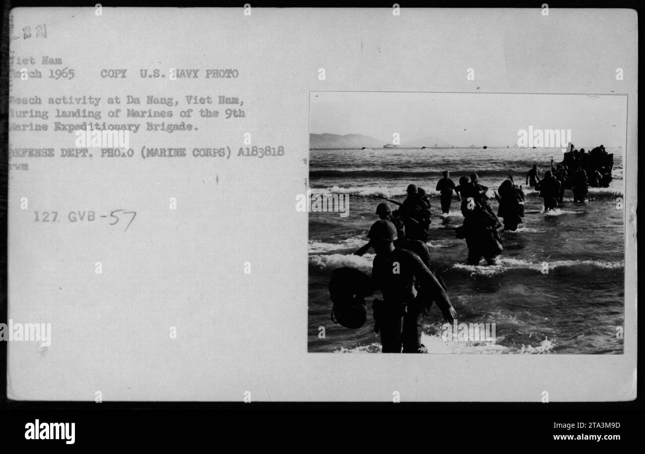 US-Marines der 9. Marine Expeditionary Brigade, die während ihrer ...
