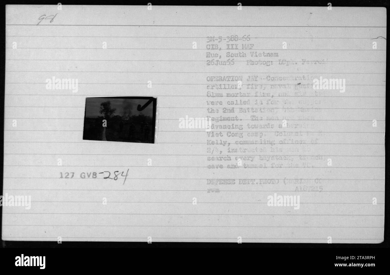 Amerikanische Soldaten, die eine Patrouille während der Operation Jay ...