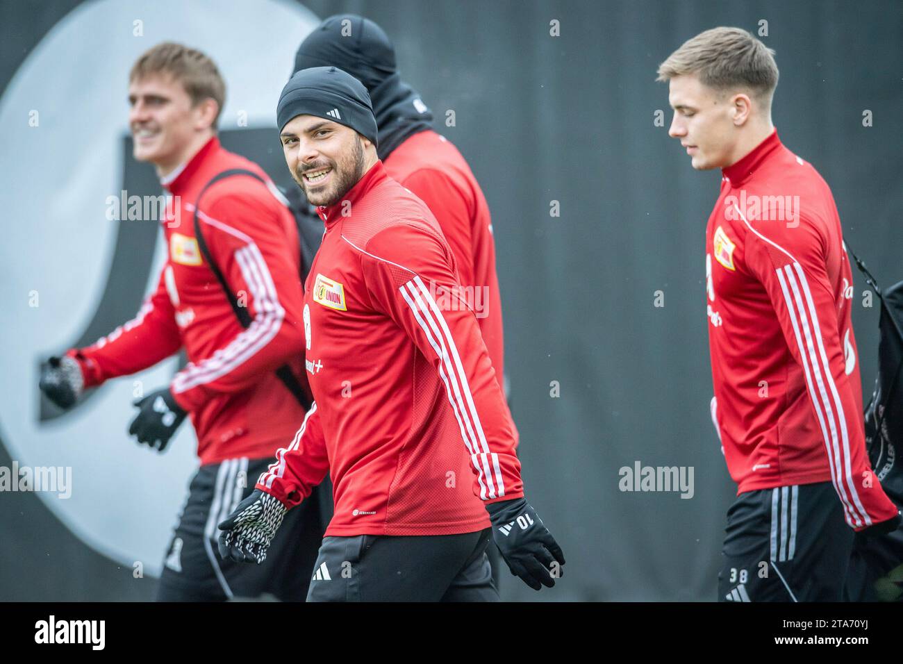 Kevin Volland (1. FC Union Berlin, #10), Laurenz Dehl (1. FC Union Berlin, #38) Training 1. FC ...