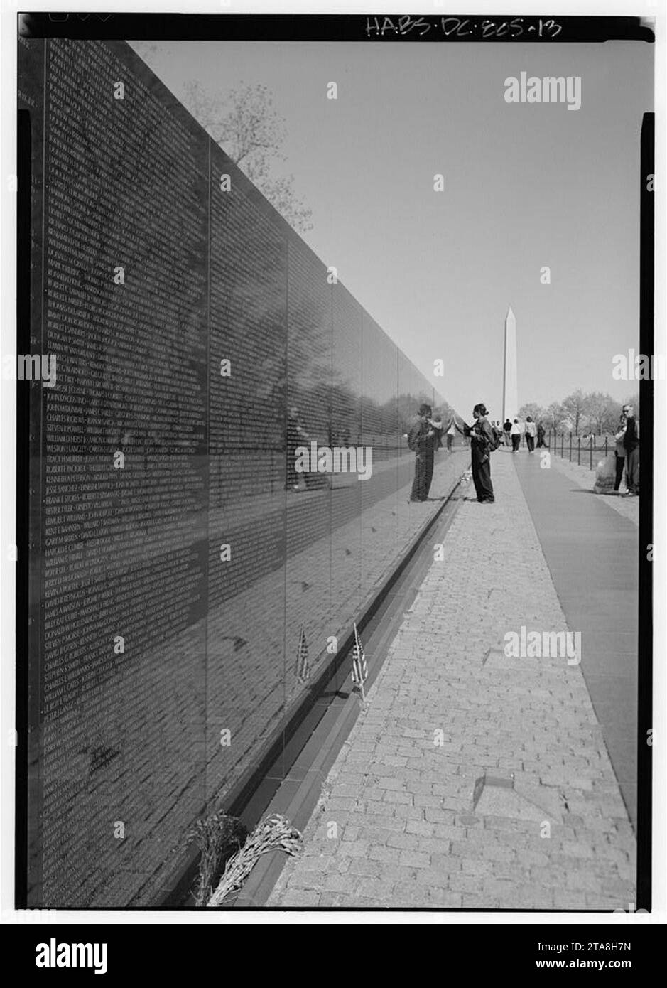 Vietnam kriegsdenkmal washington Schwarzweiß-Stockfotos und -bilder - Alamy