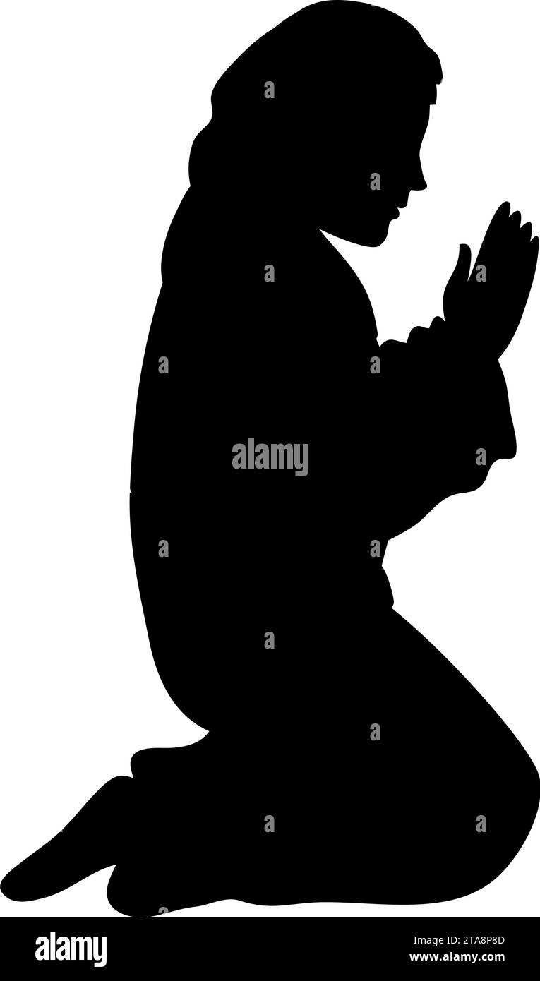 Virgin mary silhouette icon -Fotos und -Bildmaterial in hoher Auflösung ...