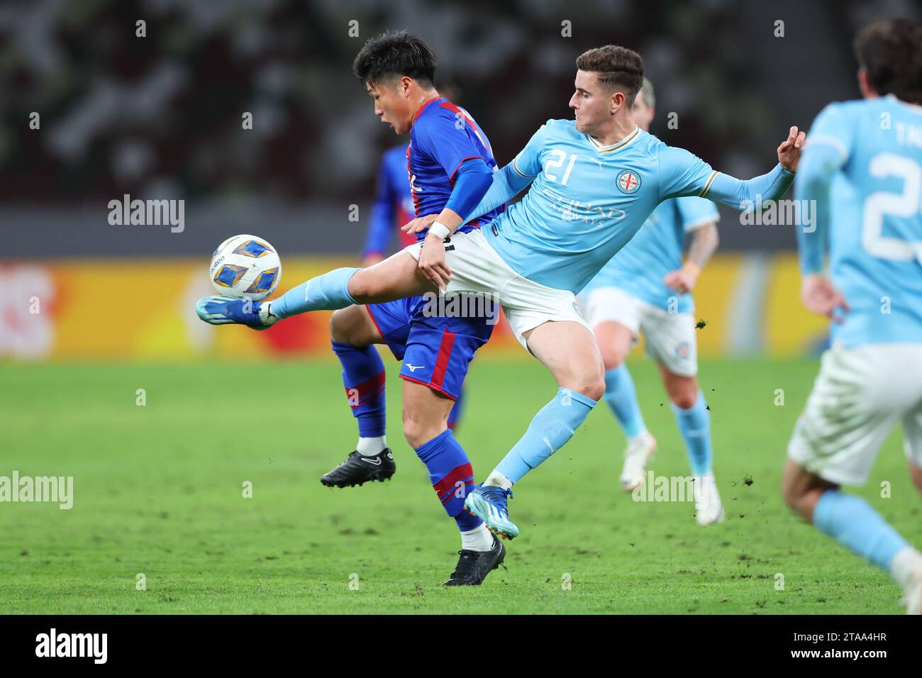 Tokio, Japan. November 2023. (L-R) Nagi Matsumoto (Ventforet ...