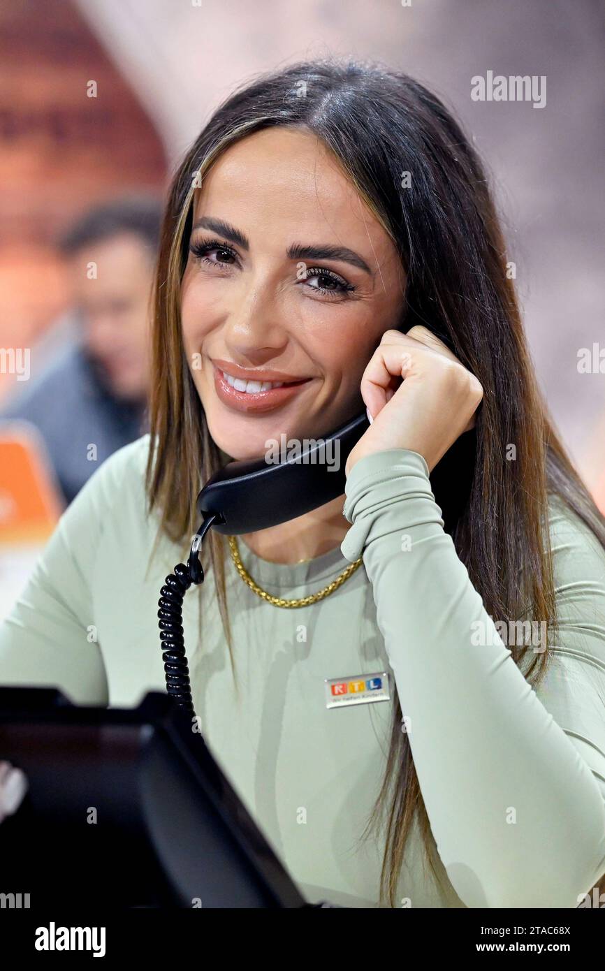 Influencerin Jennifer Saro beim 28. RTL-Spendenmarathon 2023 in den EMG ...