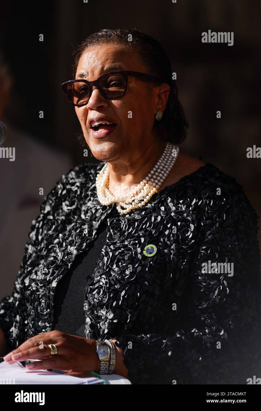 Die Generalsekretärin des Commonwealth, Baroness Scotland of Asthal ...