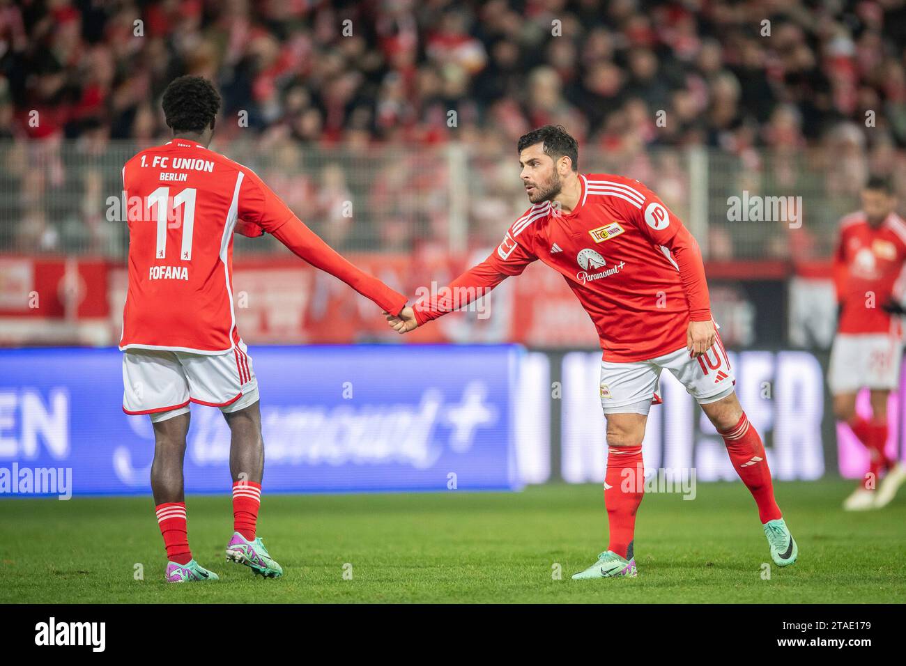 David Datro Fofana (1. FC Union Berlin, #11), Kevin Volland (1. FC Union Berlin, #10) 1 ...