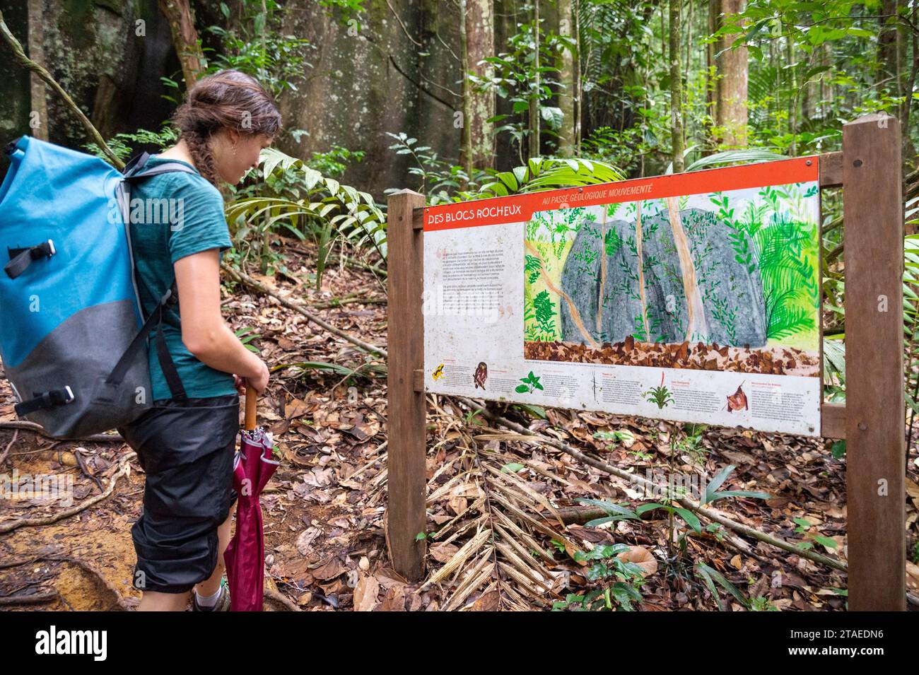 Frankreich, Französisch-Guayana, Saint-Georges, Wandern Sie im ...