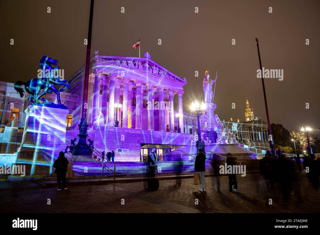 Wien, Österreich. 30. November 2023. Österreichisches Parlament ist ...