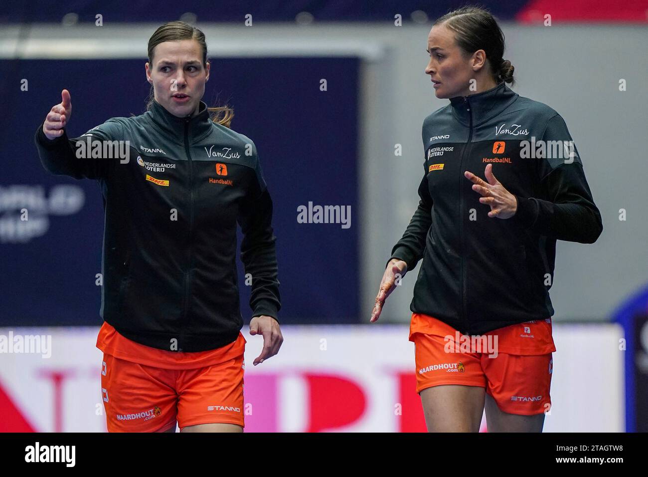 Inger Smits aus den Niederlanden, Yvette Broch aus den Niederlanden während des Vorrunde ...