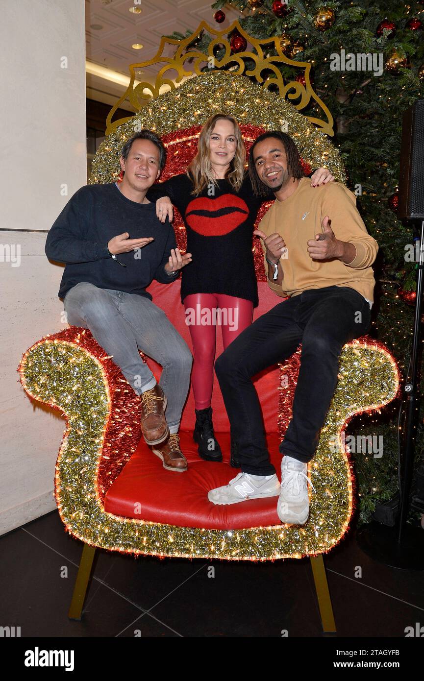 Matthias Hafemann, Regina Halmich und John Magiriba Lwanga bei der ...