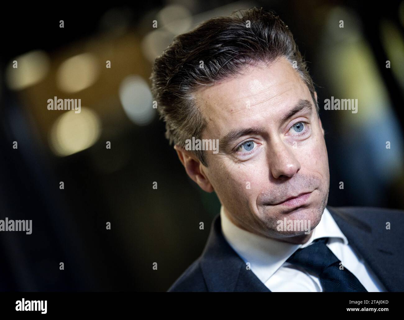 THE HAAG - Chris Stoffer (SGP) nach einem Gespräch mit dem Scout Ronald ...