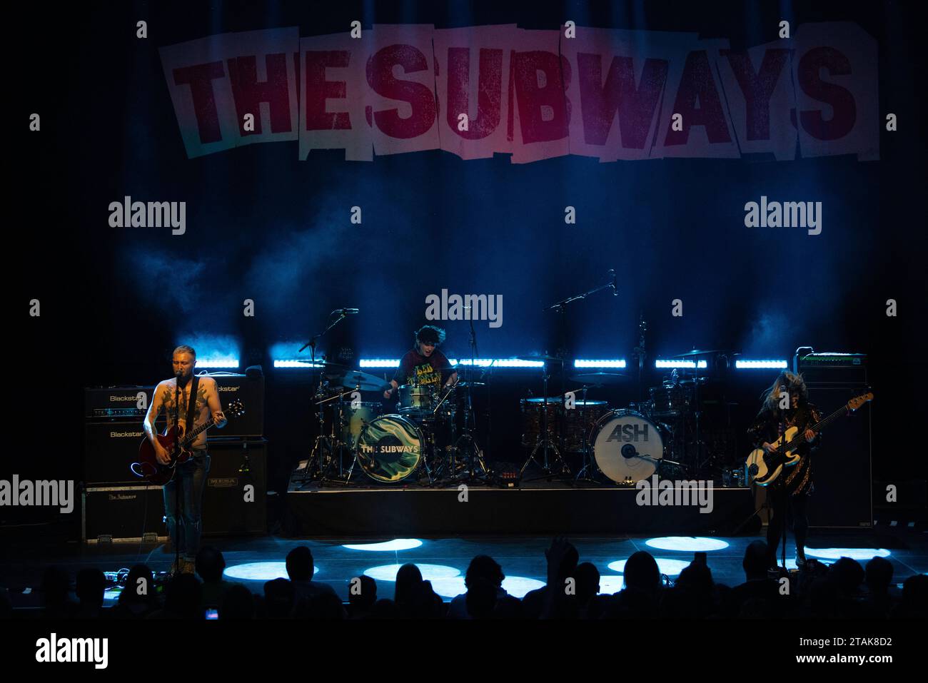 Die britische Alternative-Rock-Band The Subways trat live im Kesselhaus ...