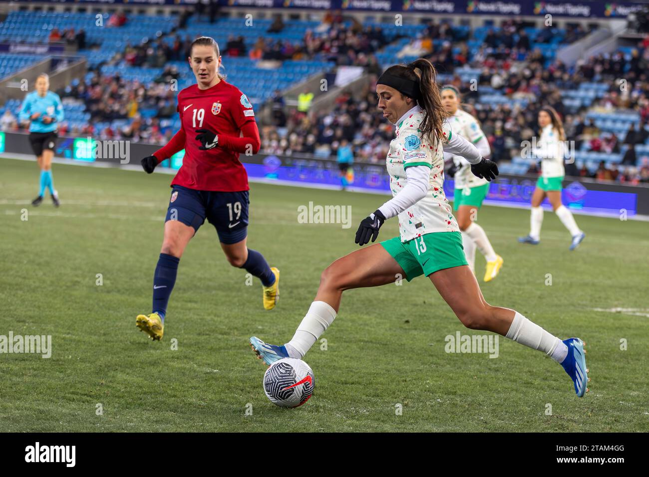 Oslo, Norwegen 01. Dezember 2023 Fatima Pinto aus Portugal und ...