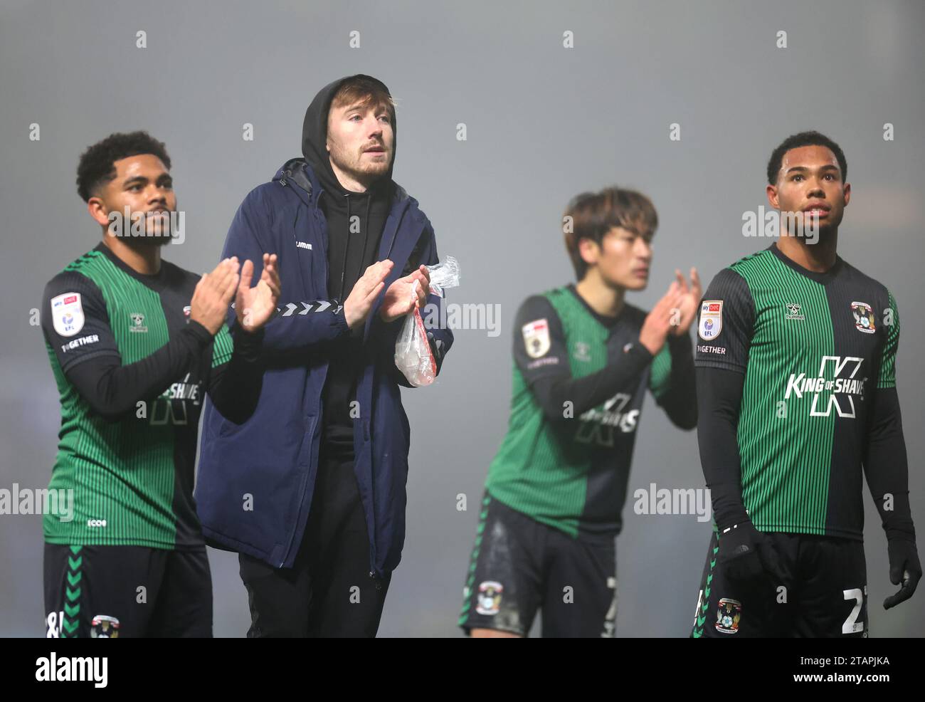 Jay Dasilva, Josh Eccles, Tatsuhiro Sakamoto und Joel Latibeaudiere ...