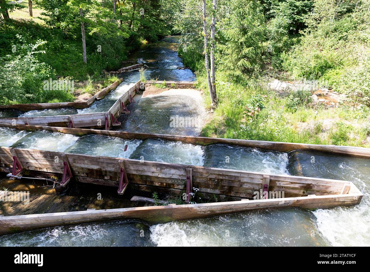 Small fish ladder salmon ladder -Fotos und -Bildmaterial in hoher ...