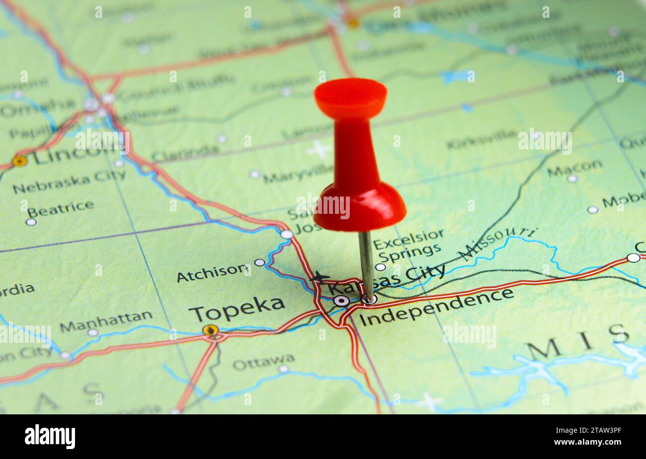 Mapa de la independencia de missouri -Fotos und -Bildmaterial in hoher Auflösung – Alamy