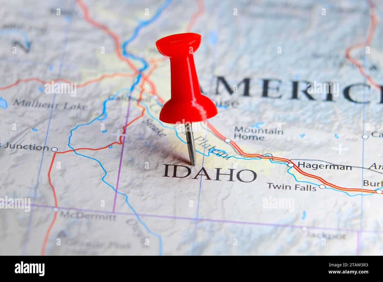 Mapa político de idaho -Fotos und -Bildmaterial in hoher Auflösung – Alamy