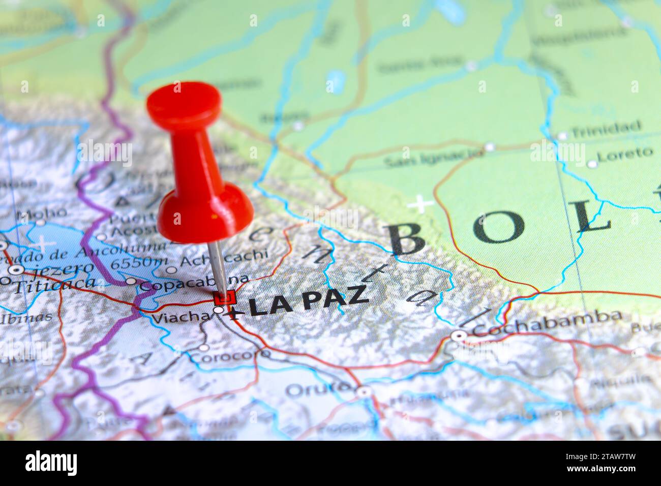 La paz map -Fotos und -Bildmaterial in hoher Auflösung – Alamy