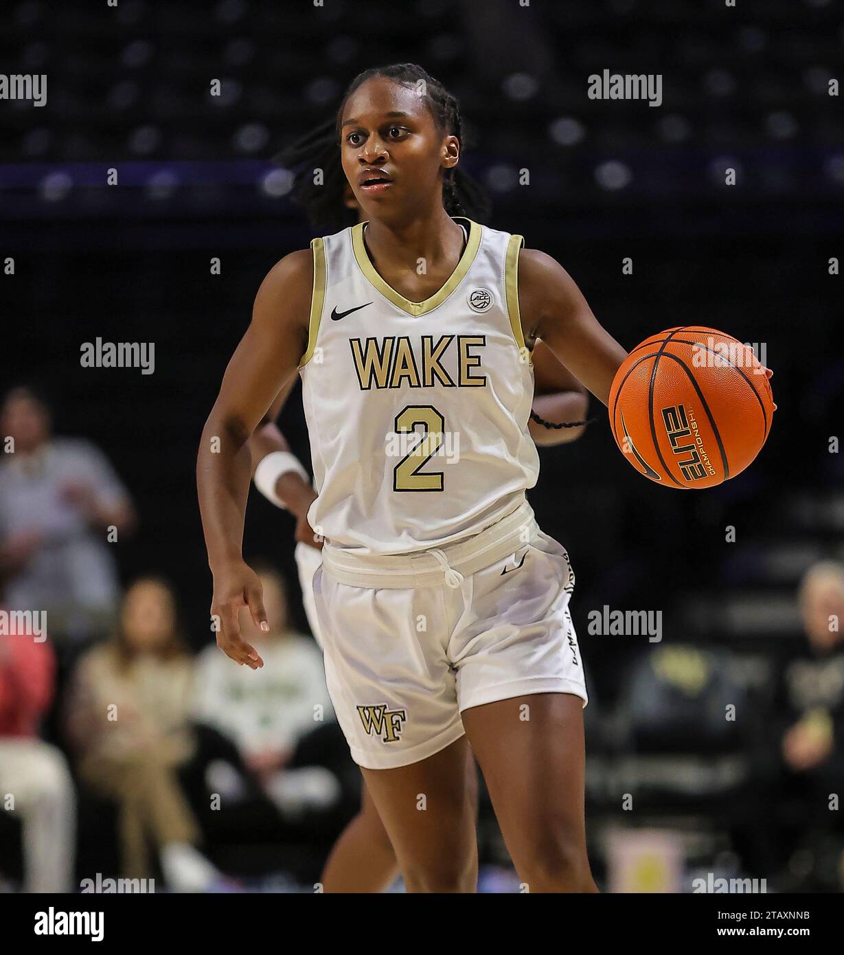 30. November 2023: Wake Forest Senior Kaia Harrison (2) Dribble Ball ...