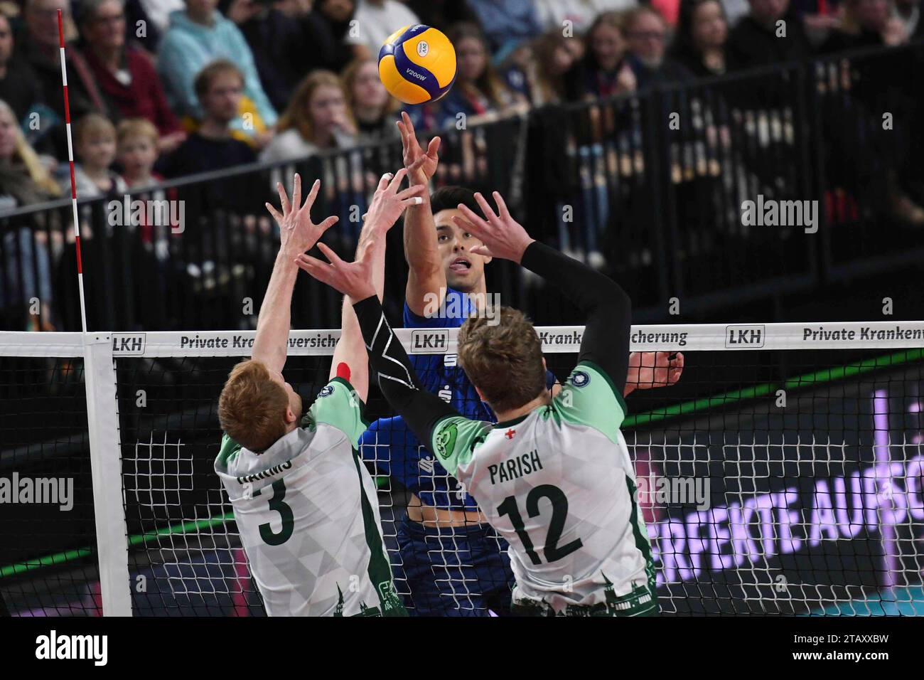 04.12.2023, LKH Arena, Lüneburg, GER; 1. VBL, SVG Lüneburg vs FT 1844 ...