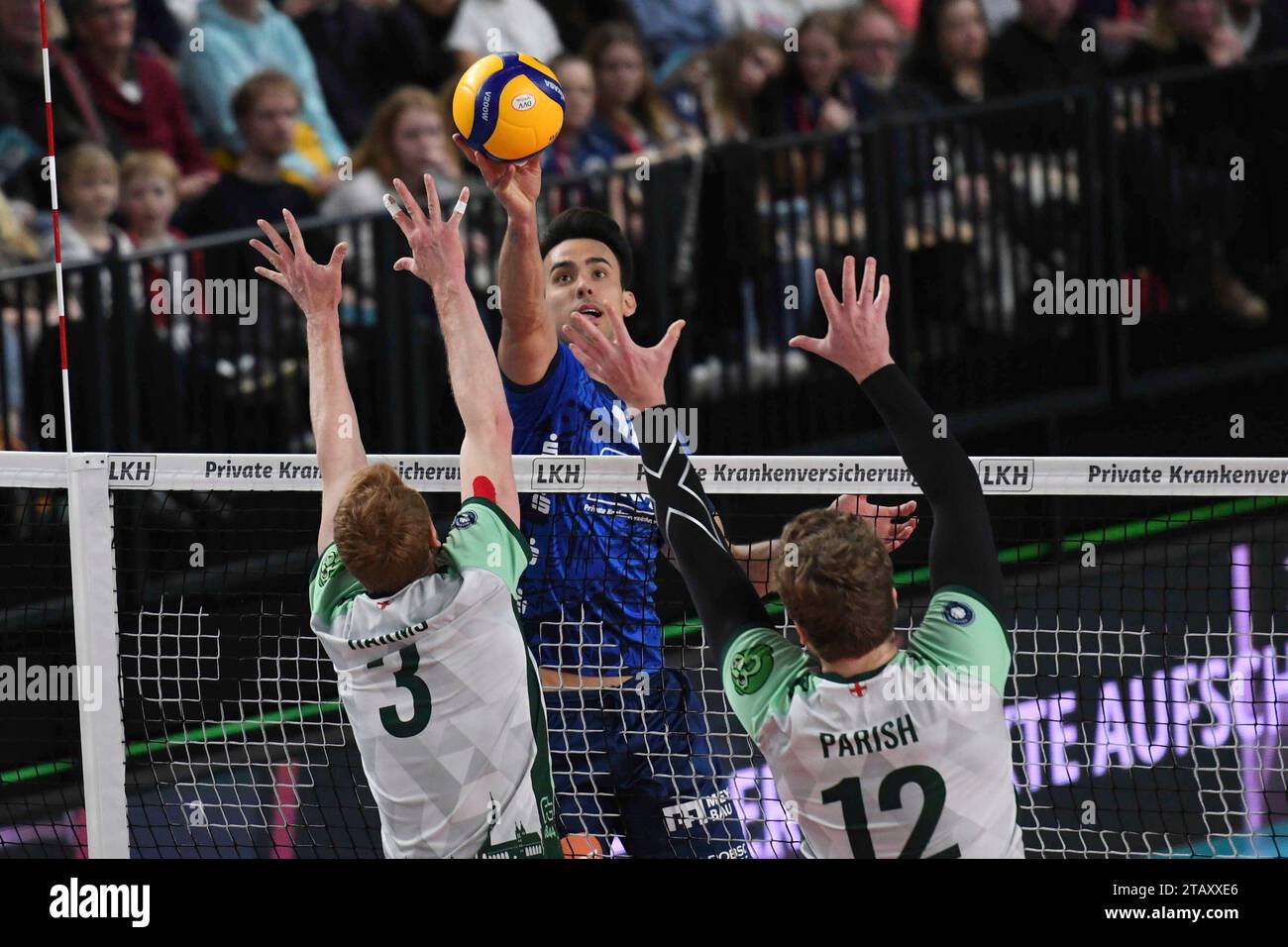 04.12.2023, LKH Arena, Lüneburg, GER; 1. VBL, SVG Lüneburg vs FT 1844 ...