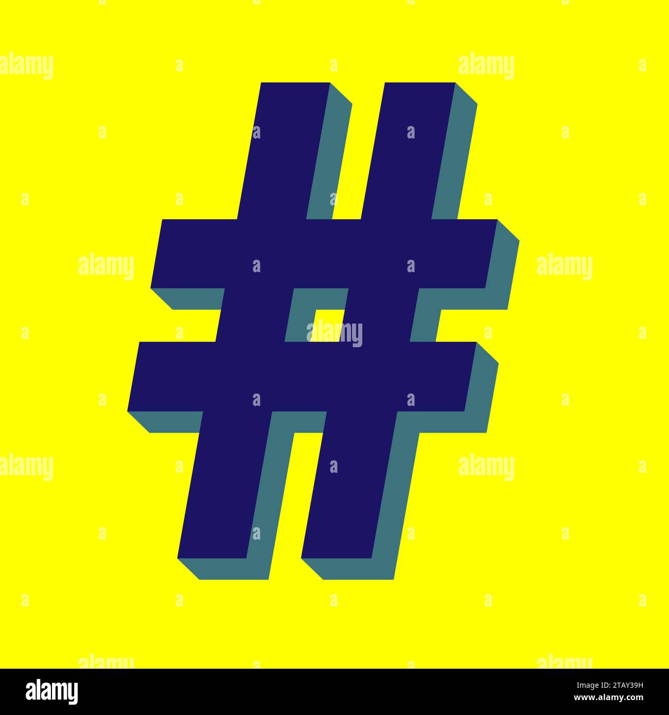 Hash mark Stock-Vektorgrafiken kaufen - Alamy