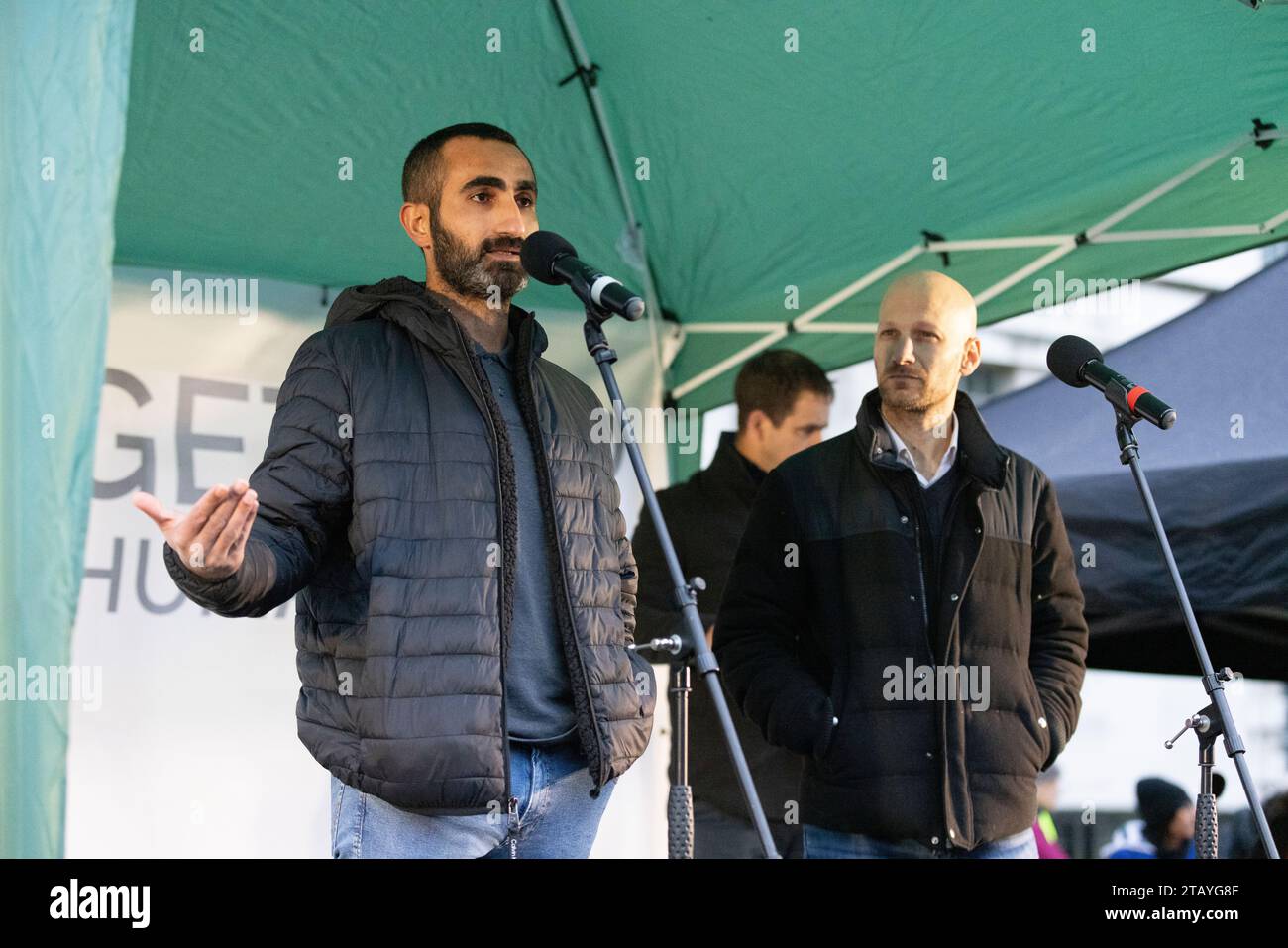 Israelisch-palästinensische Familien Hamze Awawde und Magen Inon ...