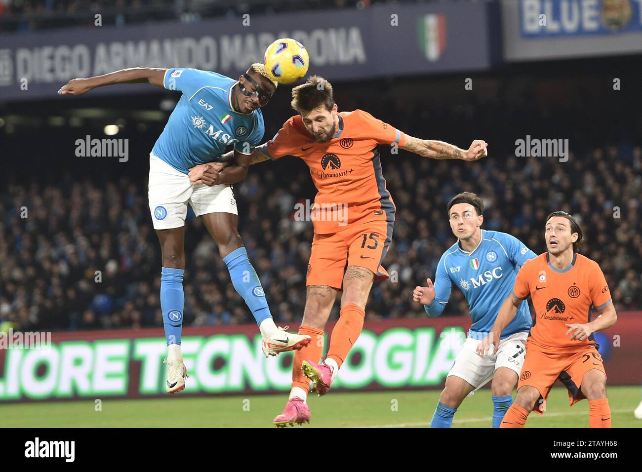 Neapel, Italien. Dezember 2023. Victor Osimen von SSC Napoli tritt in ...