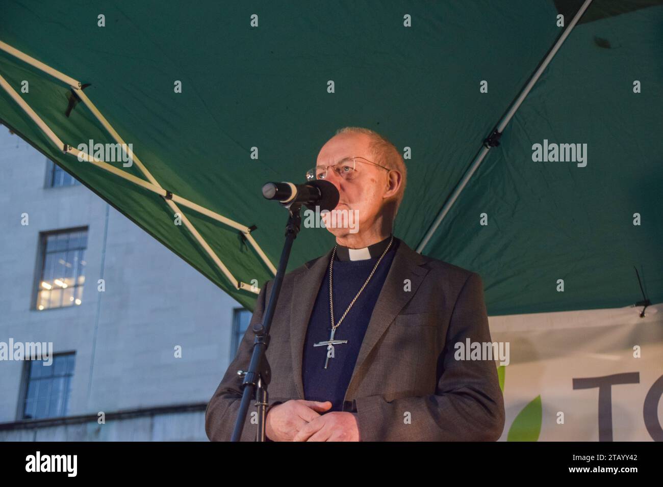 London, England, Großbritannien. Dezember 2023. Erzbischof JUSTIN WELBY ...