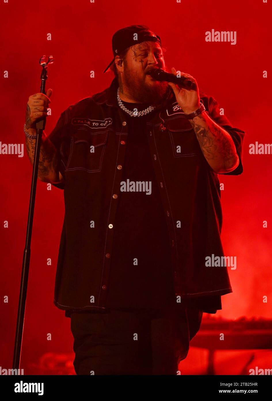 FORT LAUDERDALE, FL - 03. DEZEMBER: Jelly Roll tritt am 2. Tag des ...