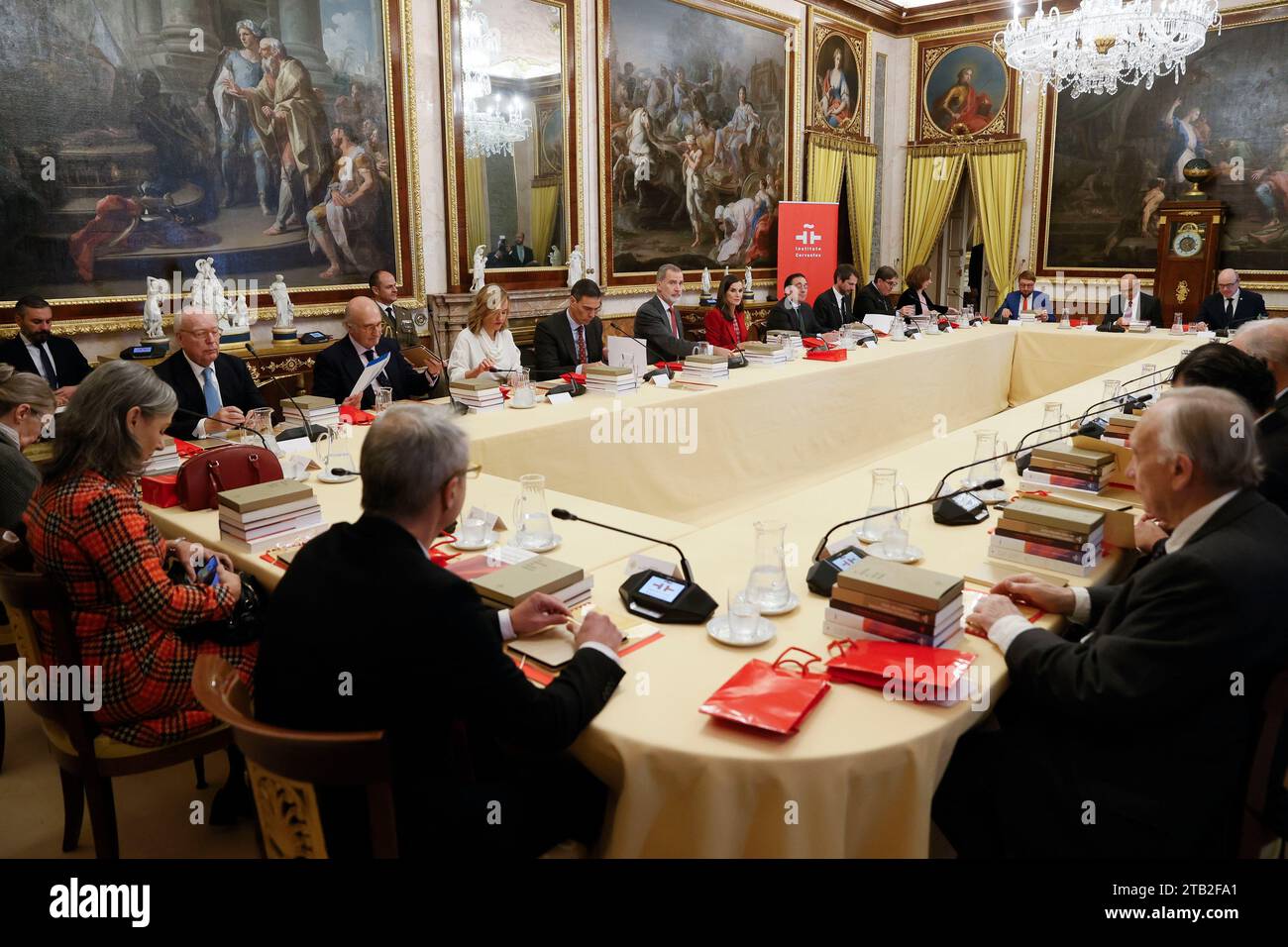 Aranjuez, Spanien. Dezember 2023. König Felipe VI. Von Spanien, Königin ...