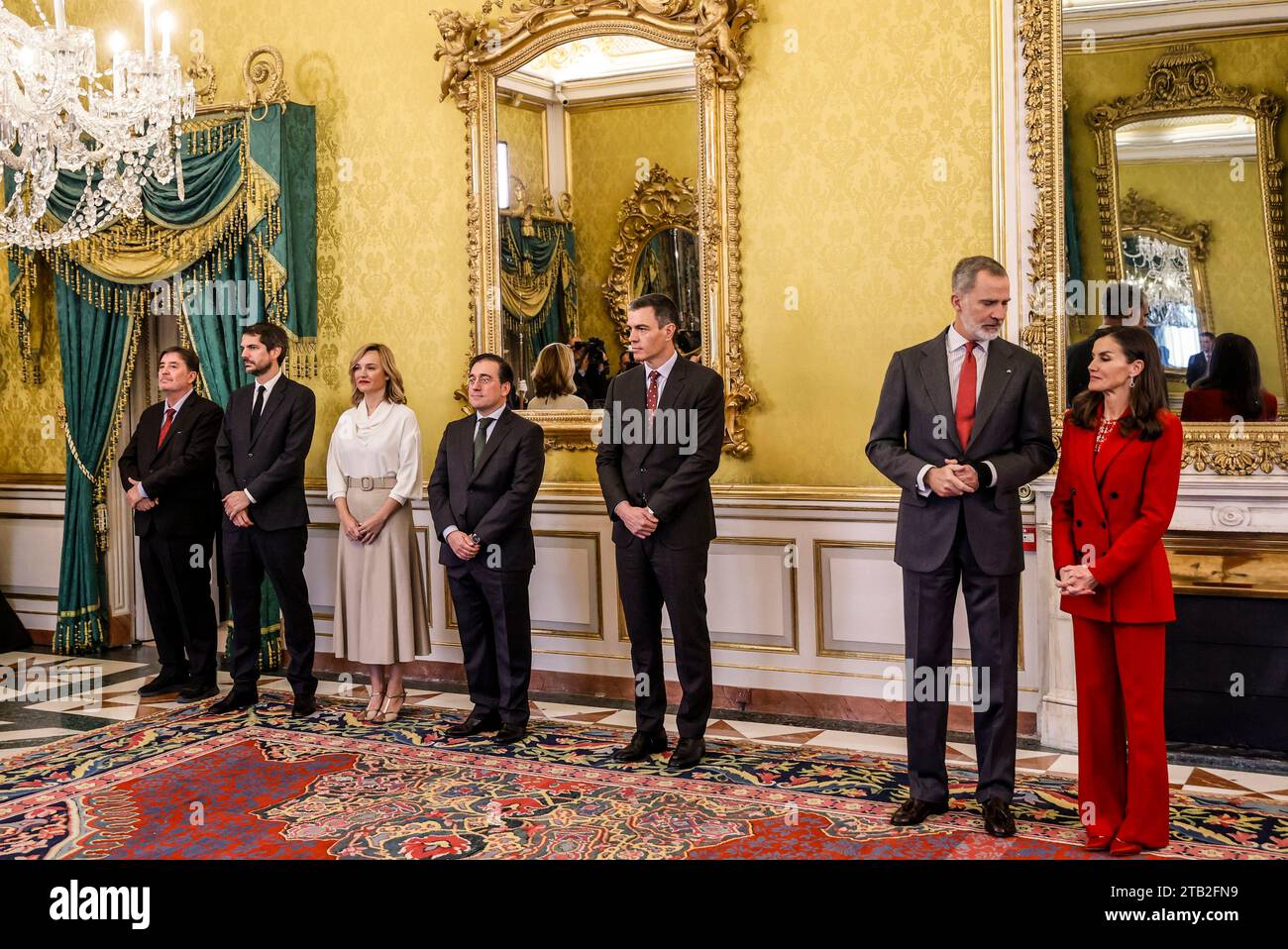 Aranjuez, Spanien. Dezember 2023. König Felipe VI. Von Spanien, Königin ...