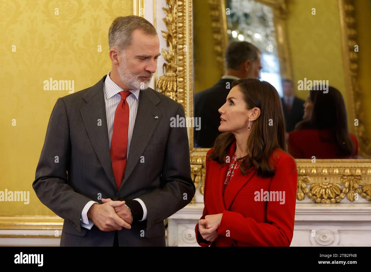 Aranjuez, Spanien. Dezember 2023. König Felipe VI. Von Spanien, Königin ...