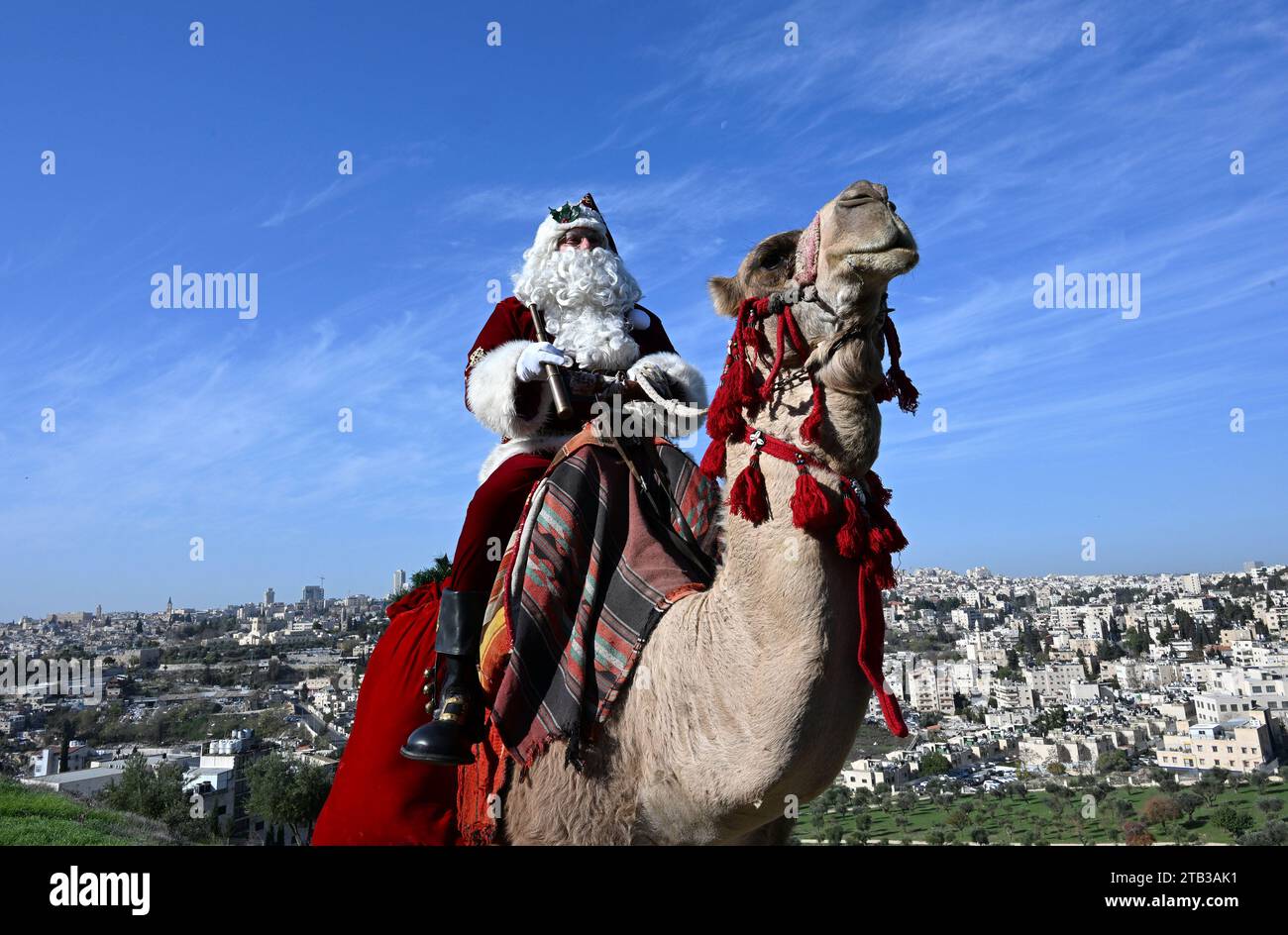 Ost-Jerusalem, Israel. Dezember 2023. Die palästinensische christliche ...
