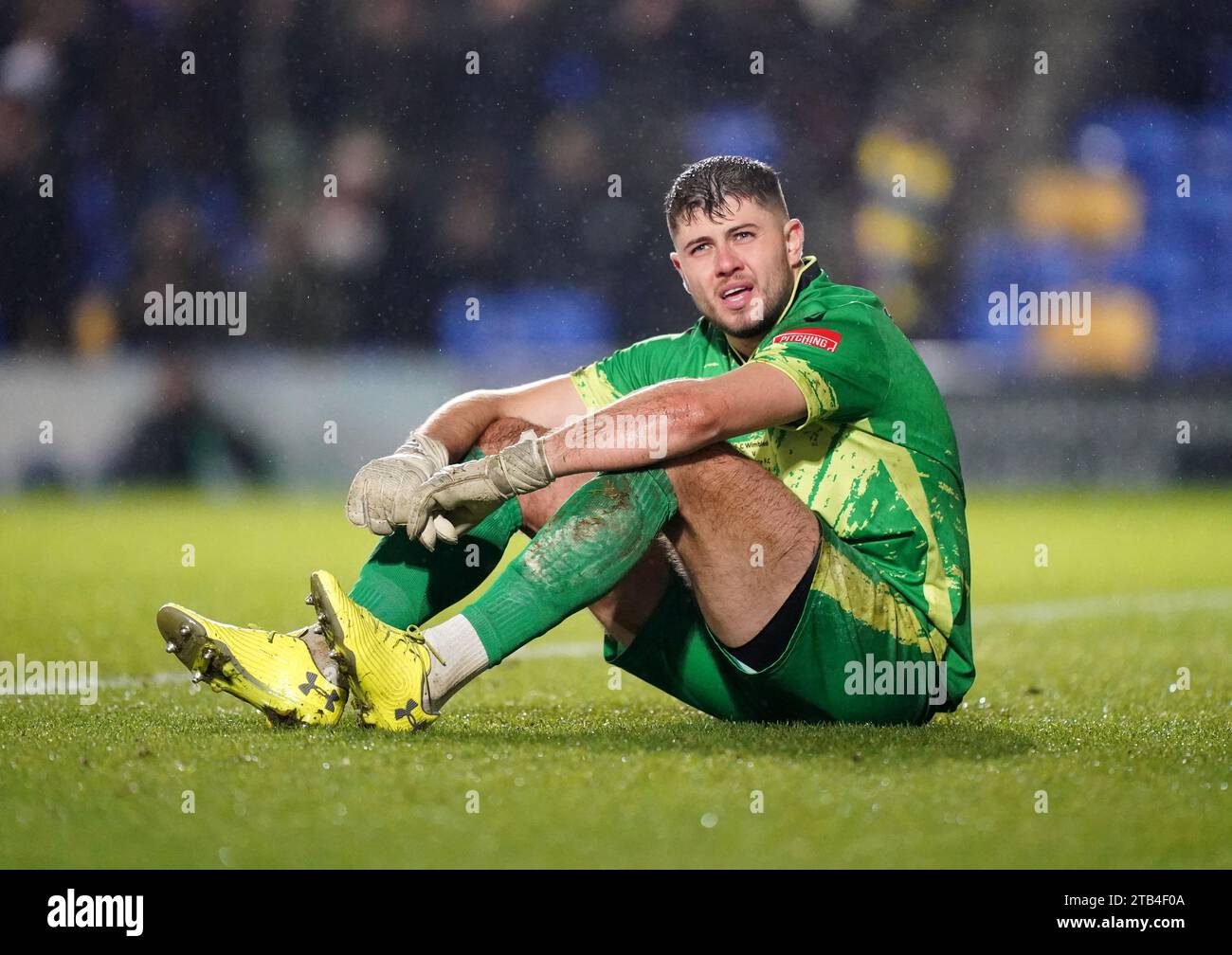 Ramsgate's Tom Hadler sieht niedergeschlagen aus, nachdem er sein 5 ...