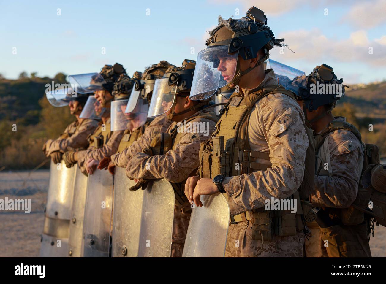 US-Marines, die dem Battalion Landing Team 1/5, 15th Marine ...