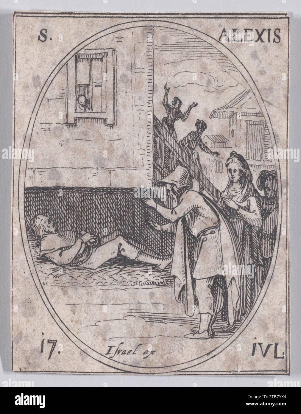 St. Alexis, 17. Juli, aus „Les Images de Tous Les Saincts et Saintes de ...