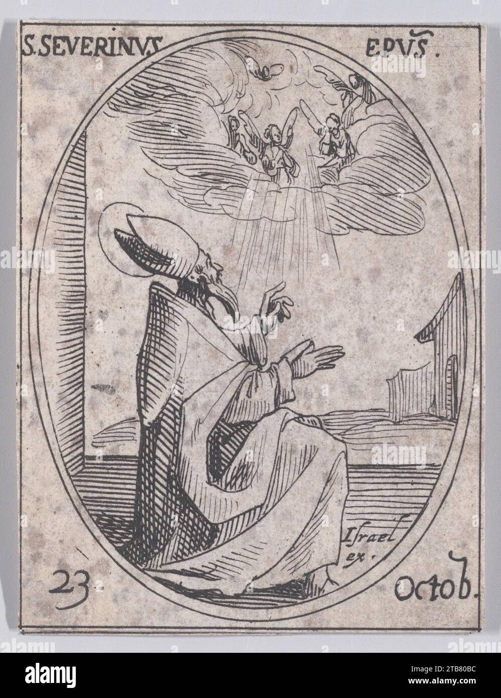 S. Severin, eveque (St. Severinus, Bischof), 23. Oktober, aus „Les ...