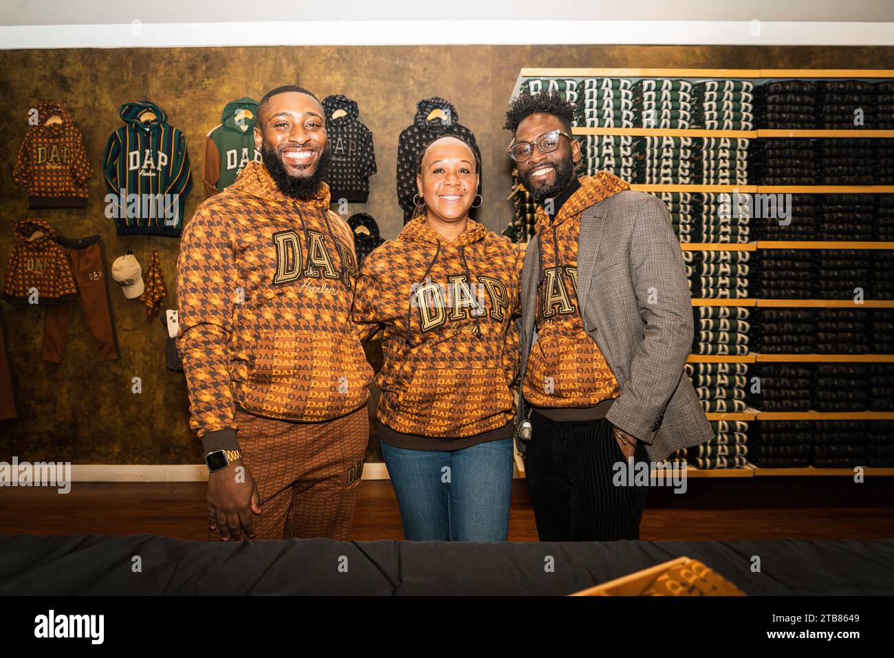 New York City, USA. Dezember 2023. Der legendäre Designer Dapper Dan ...