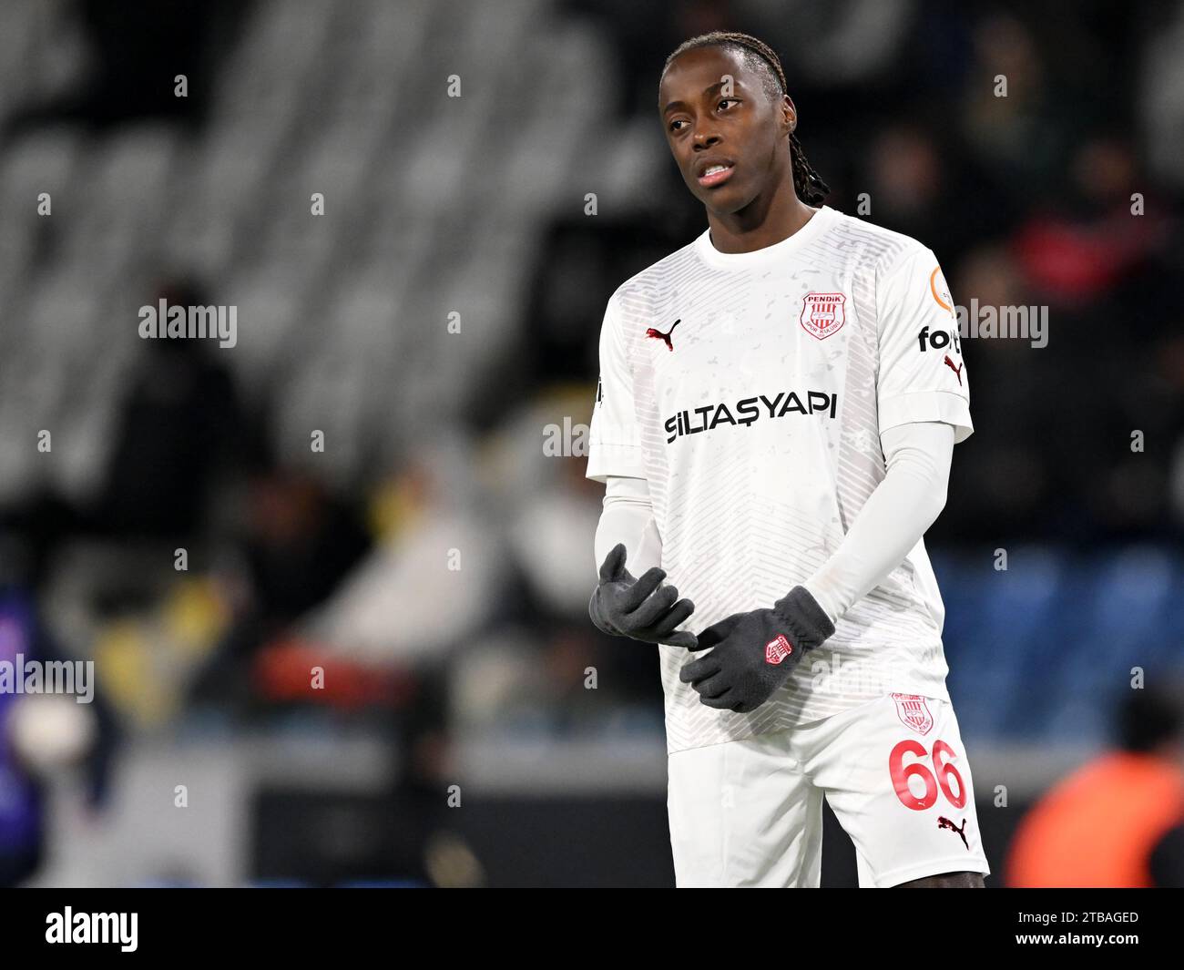 ISTANBUL: Arnaud Lusamba aus Pendikspor AS während des türkischen Super ...