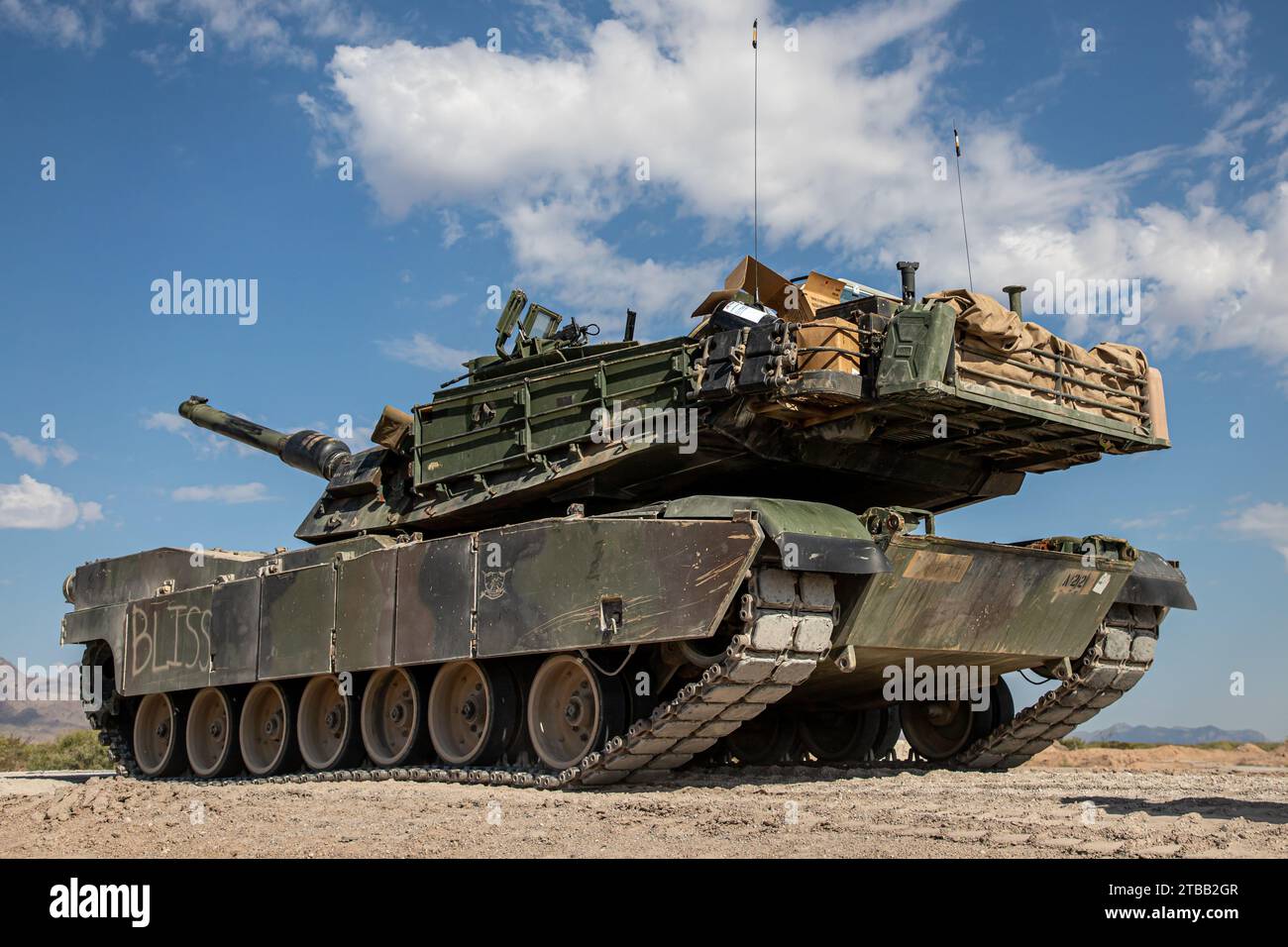 Ein US Army M1A2 SEPv2 Abrams, der Alpha Kompanie, 1. Bataillon, 67 ...